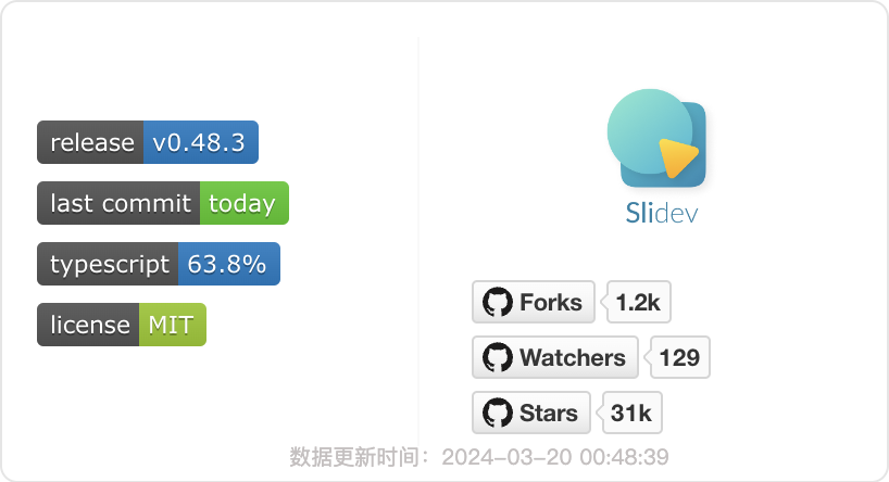 slidev - 为开发者打造的演示文稿工具Slidev是基于 Web 的幻灯片制作和演示工具；由 web 驱动，因此你 - 掘金